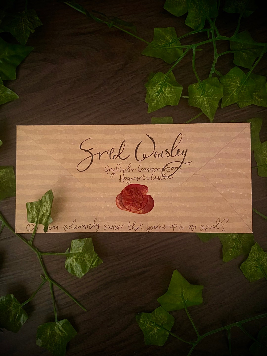 Letter From Fred Weasley - Etsy