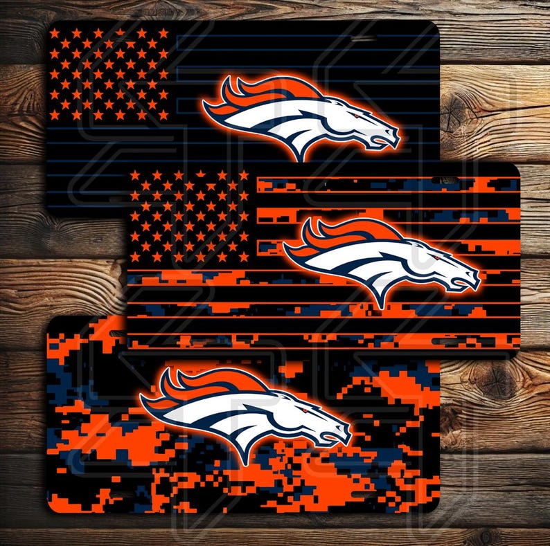 Denver Football License Plate PNG Bundle | 22 Sublimation Designs - Etsy