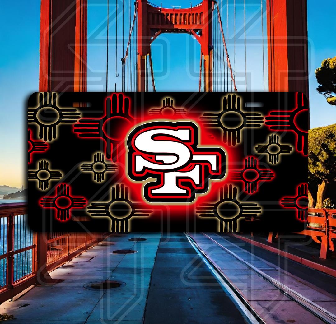 Custom Football License Plate PNG File - New Mexico Zia 505 - Digital ...