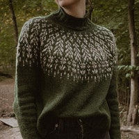 Ceramic Sweater Knitting Pattern - Colorwork Porcelain Motifs (PDF ...