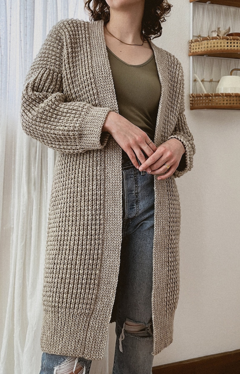 English Crochet Pattern | the Weekend Waffle Cardigan | Digital PDF ...