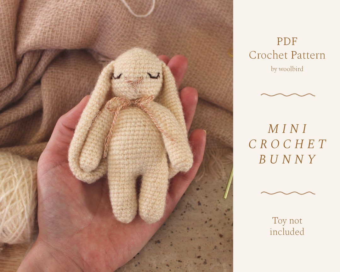 Crochet Pattern Mini Bunny Rabbit Amigurumi Digital - Etsy