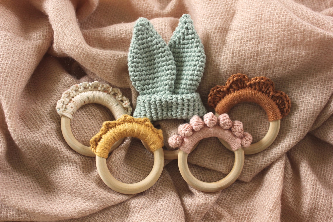 Crochet Pattern 5 Pack Crochet Wood Ring Toys Digital PDF - Etsy