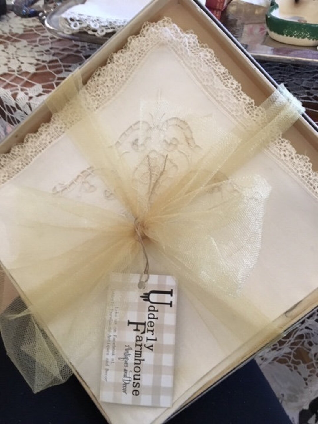 Boxed Set of Vintage Linen Napkins - Etsy
