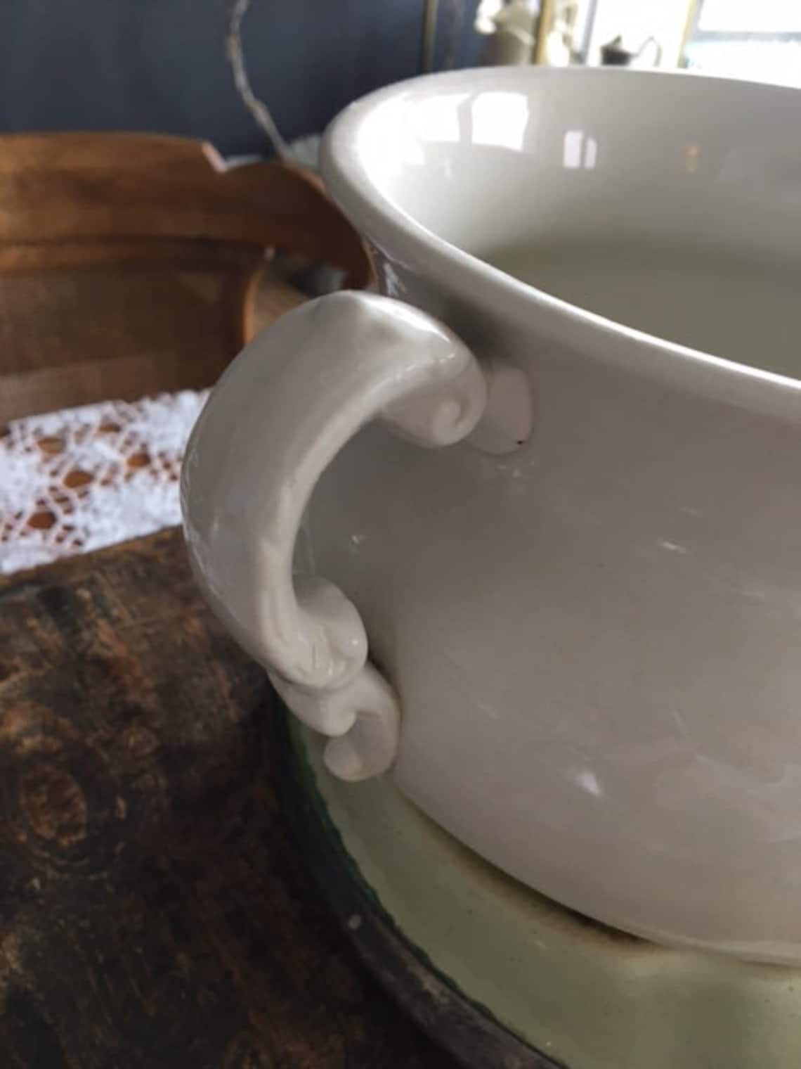 Vintage White Ironstone Chamber Pot by Homer Laughlin - Etsy