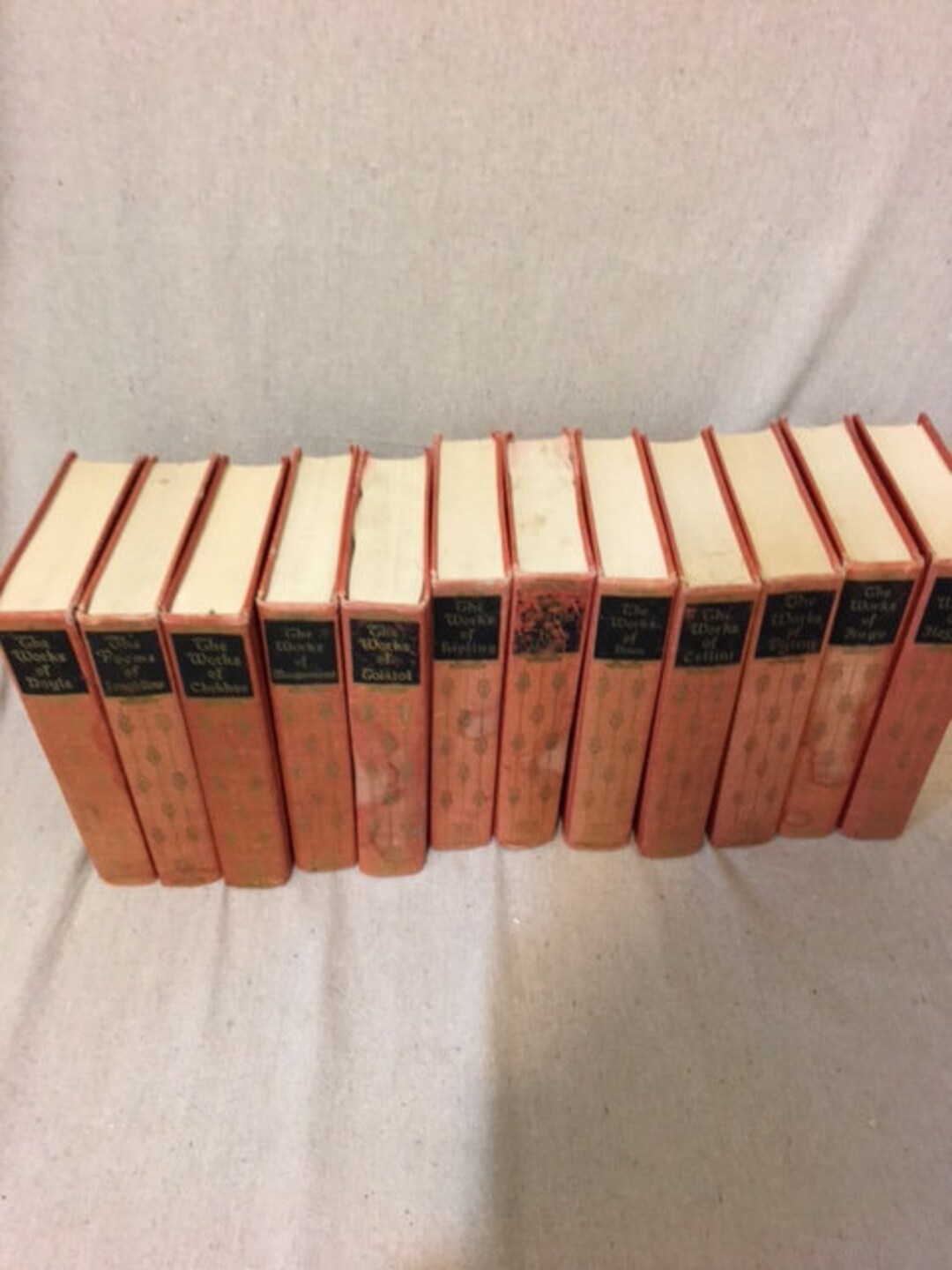 Antique Book Set Classics set of 12 Books - Etsy