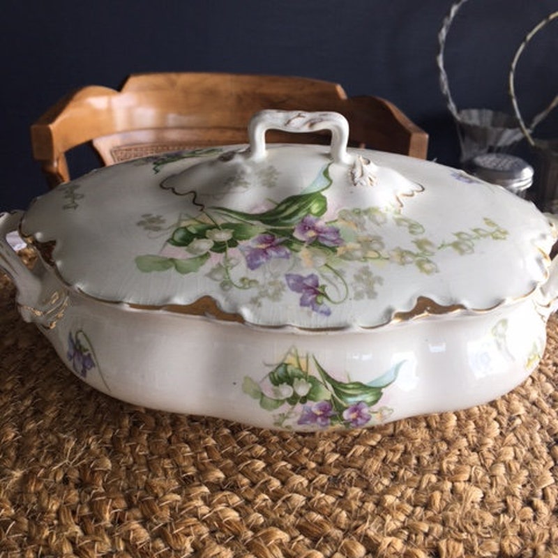 Vintage Violet Dish - Etsy