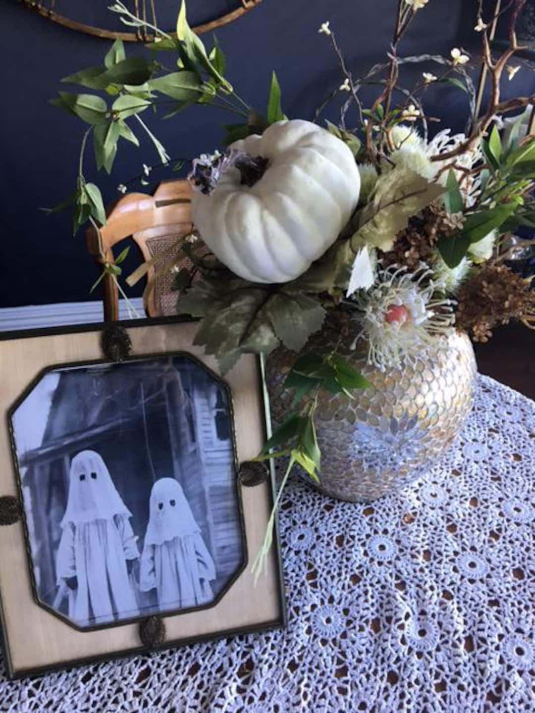 Antique Art Deco Frame With Halloween Victorian Ghosts Photo - Etsy