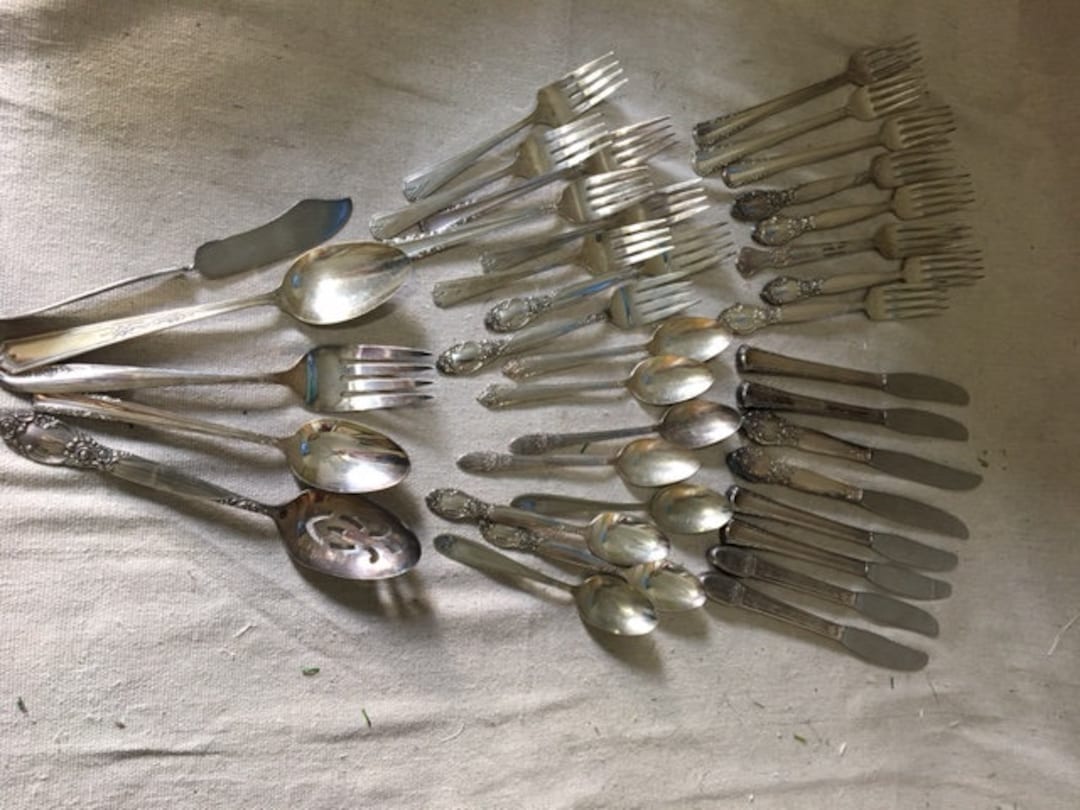 Silver Plate Silverware Mix N' Match Set (service for 8 PLUS Serving ...