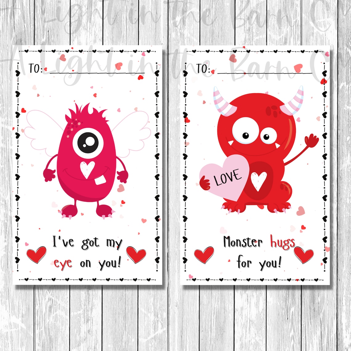 Kids Valentines Cards Instant Digital Download | Printable Kids ...
