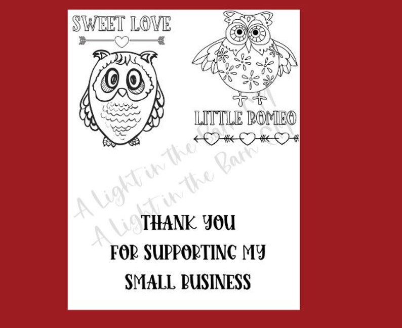 10 Owl Printable Valentines for Classroom Parties - Etsy