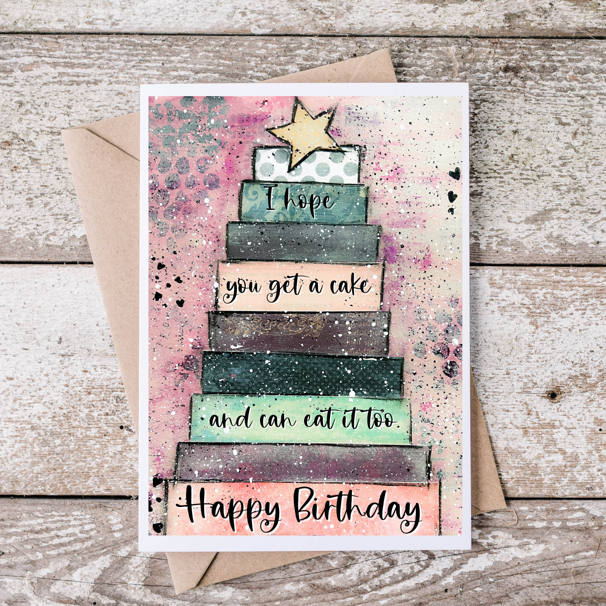 Eat Your Cake PRINTABLE Birthday Card Funny Birthday Card Digital ...