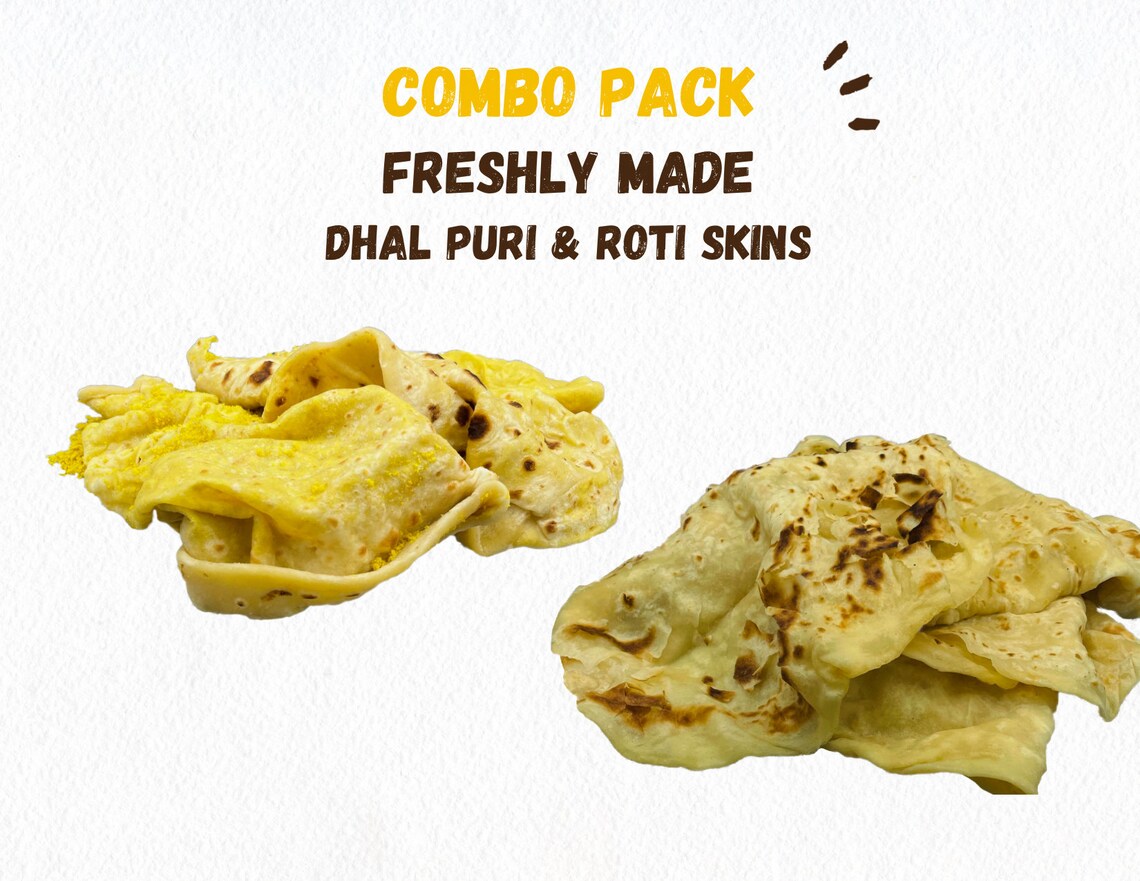 Combo PK Dhal Puri & Roti. Package of 3 Each 13.0 Oz - Etsy