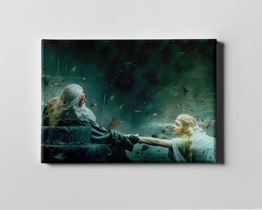 Gandalf & Galadriel Wall Art Poster Print, Middle Earth Art, Birthday ...