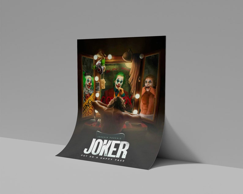 The Joker Movie Wall Art Poster Print Joker Wall Art Poster - Etsy