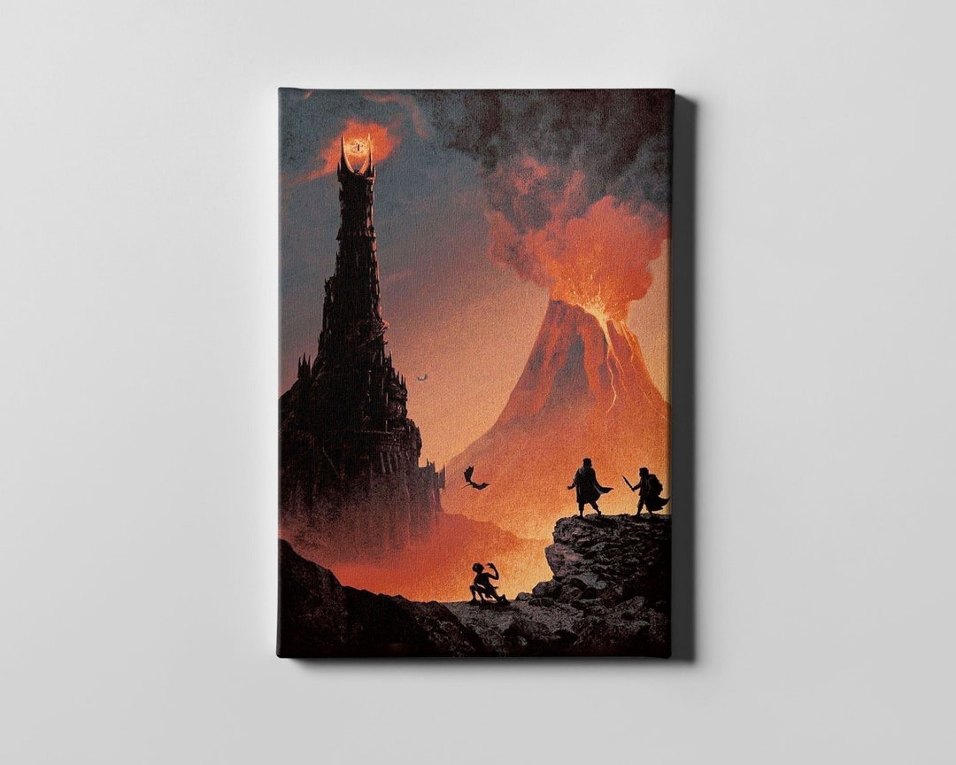 Lord of the Rings Mordor Wall Art Poster Prints, Hobbit in Mordor Wall ...