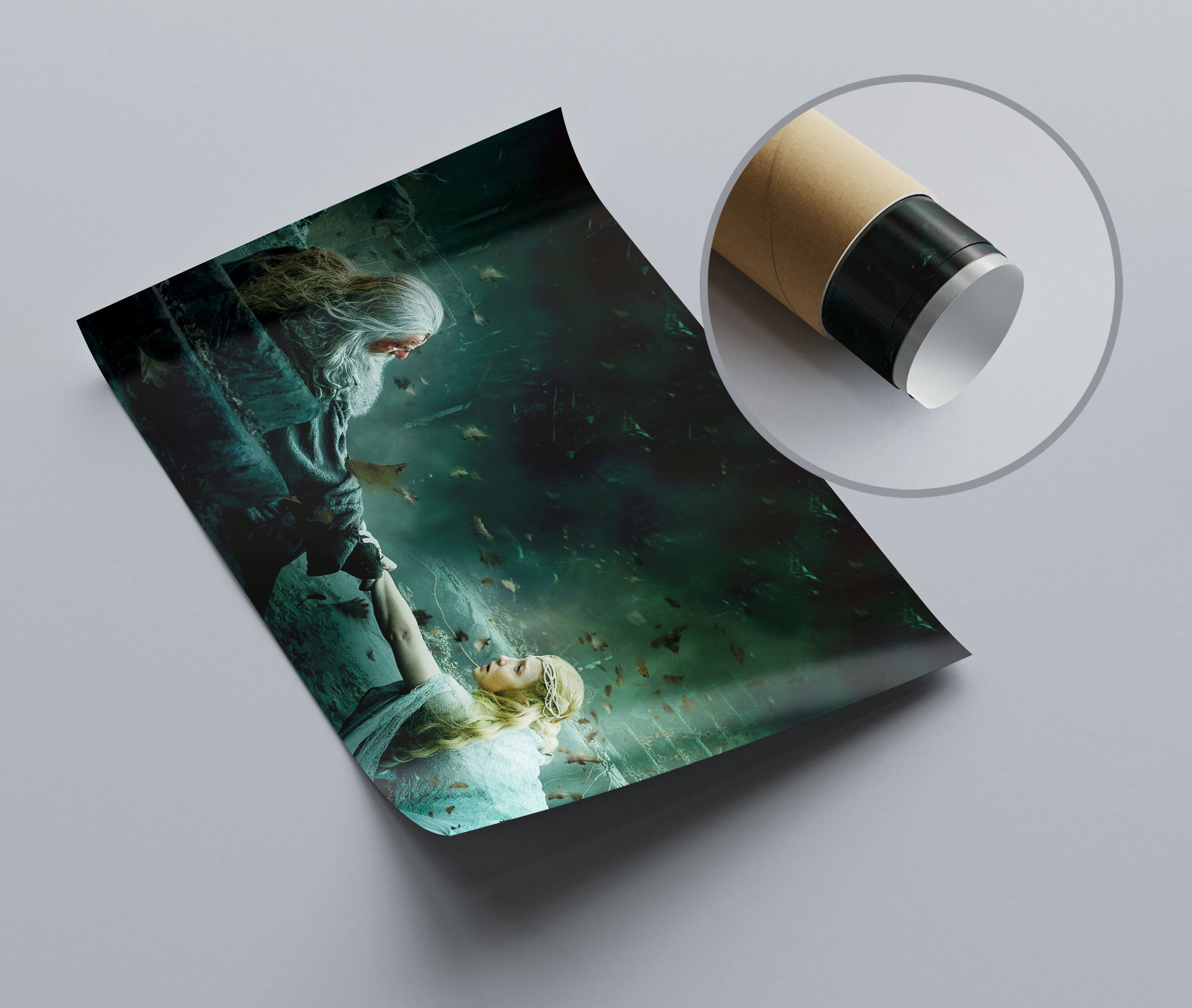Gandalf & Galadriel Wall Art Poster Print Middle Earth Art - Etsy