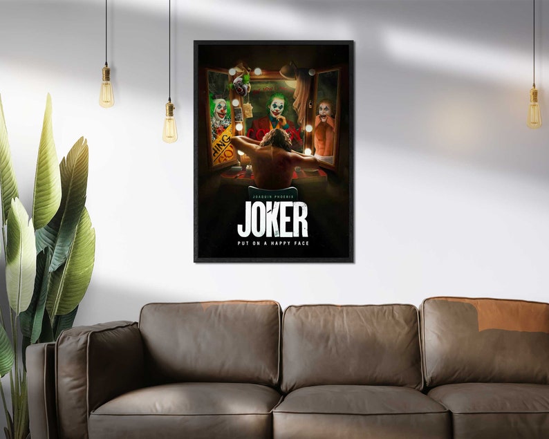The Joker Movie Wall Art Poster Print, Joker Wall Art Poster Printable ...
