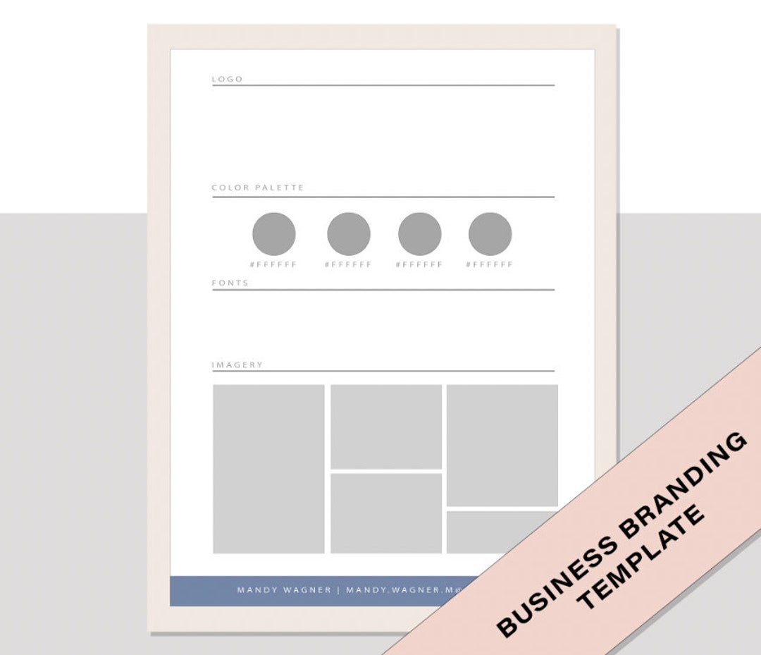 Basic Business Brand Template Mockup for Graphic Design and Brand ...