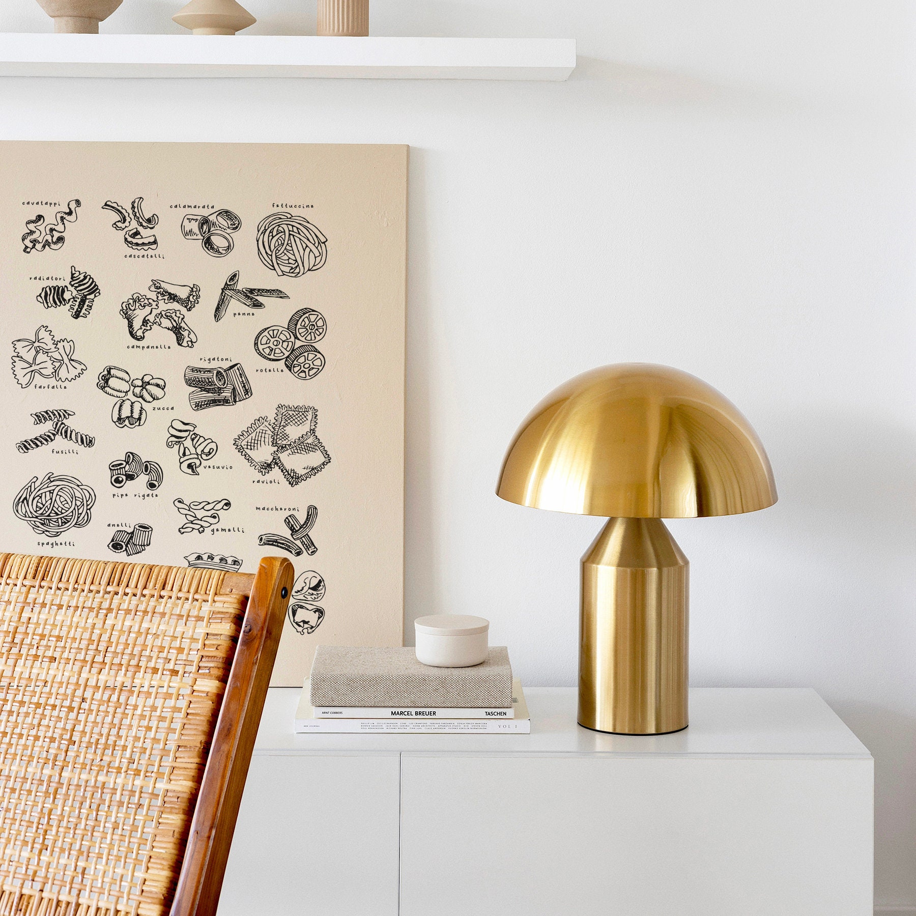 Hand-drawn Noodles Printable Wall Art | Noodle Kitchen Wall Decor ...