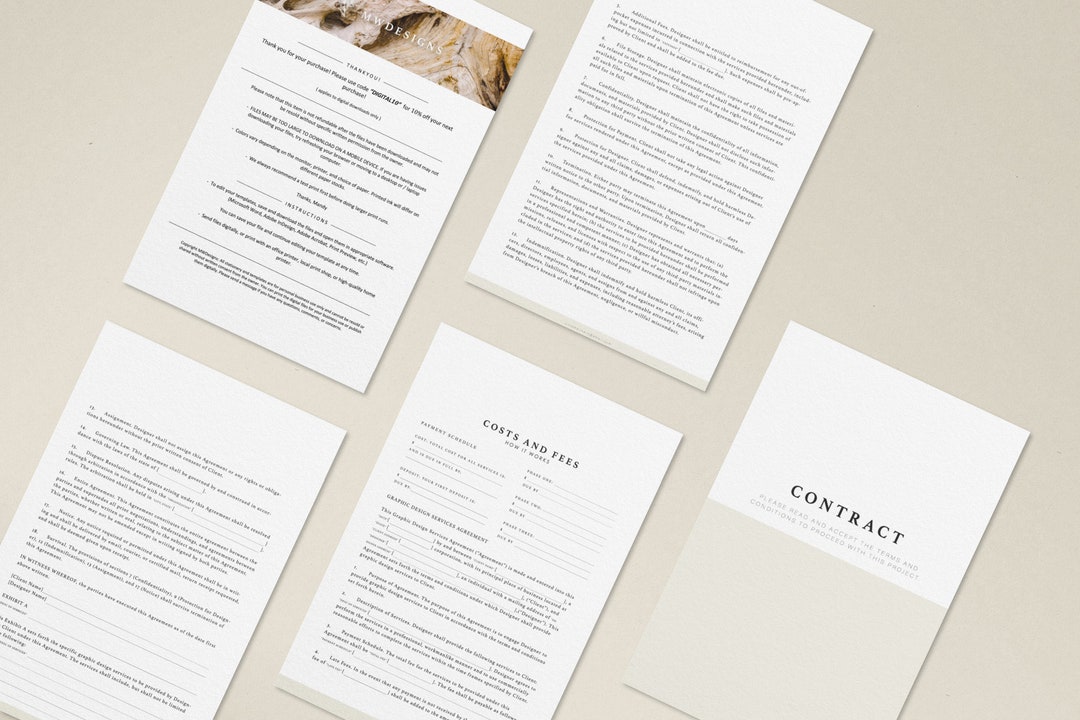 Contract for Graphic Design and Brand Development | Fillable Form ...