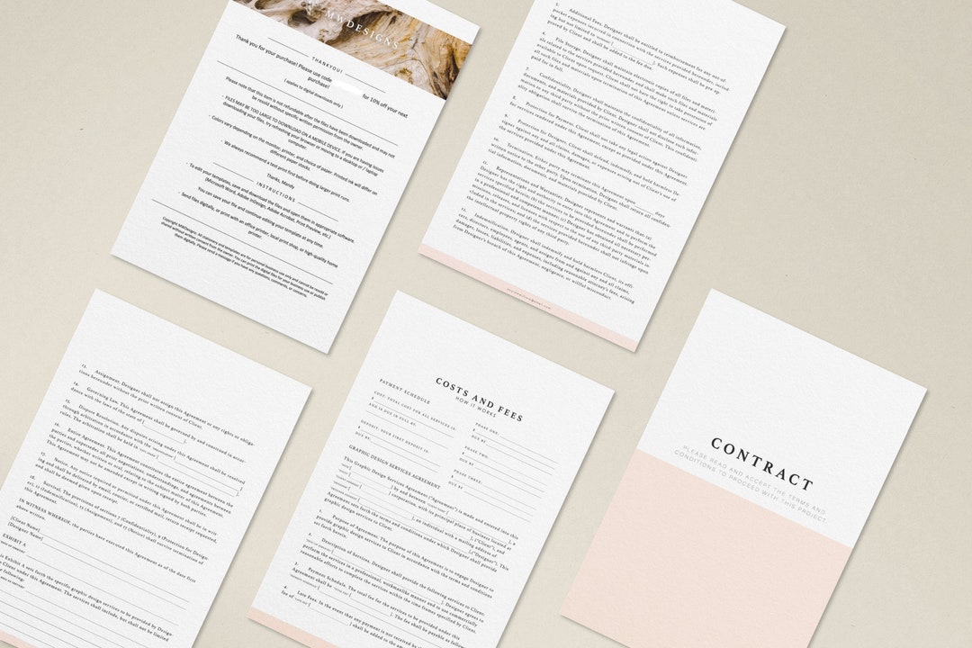Contract for Graphic Design and Brand Development | Fillable PDF ...