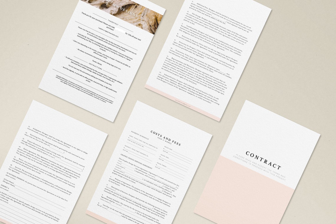 Contract for Graphic Design and Brand Development | Fillable PDF ...