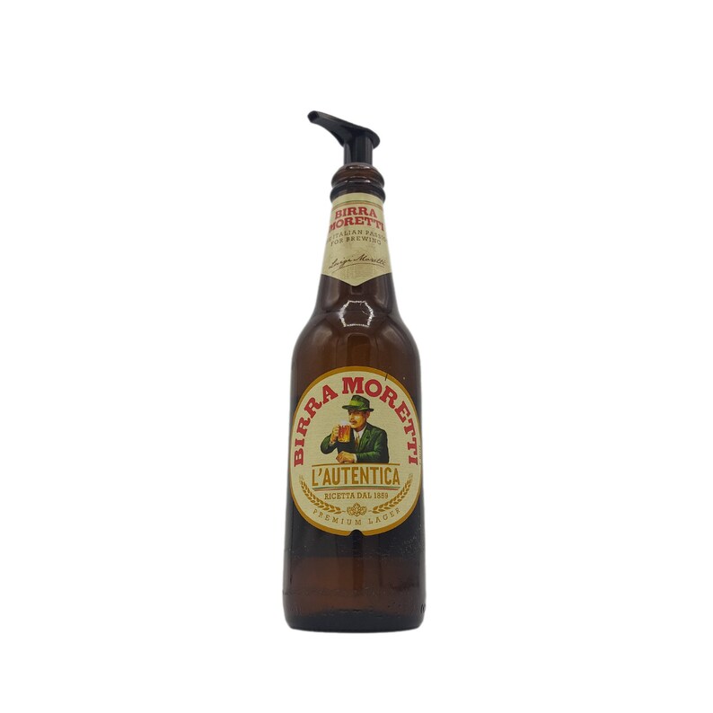 Birra Moretti Beer Soap Dispenser Gift Man Unique Gift for - Etsy