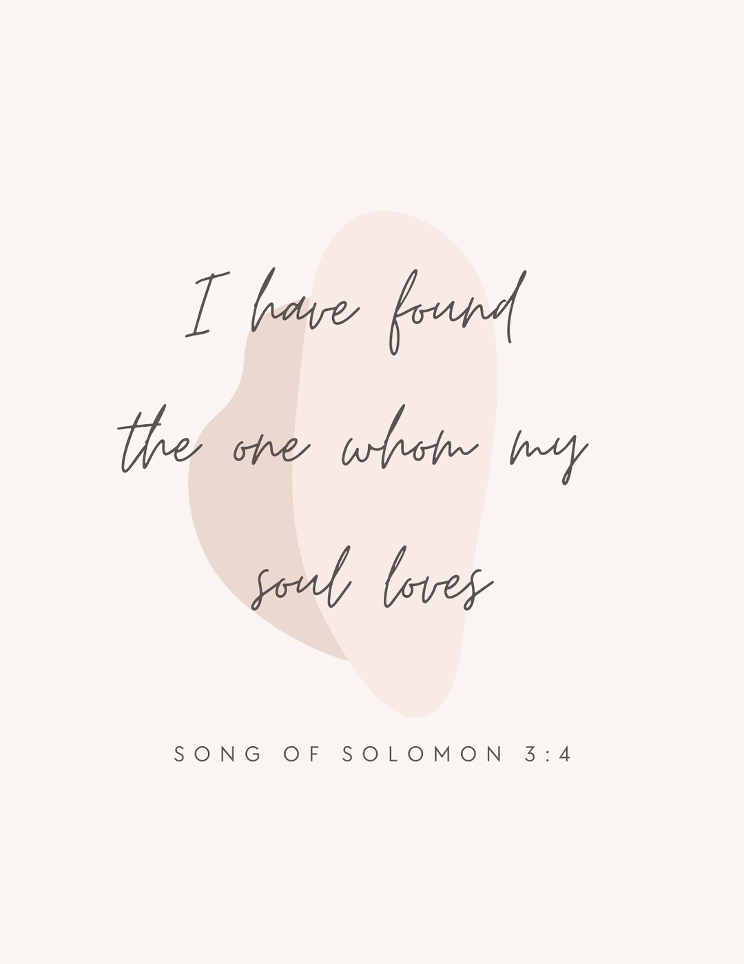Song of Solomon 3:4, I Have Found the One Whom My Soul Loves, Wedding ...