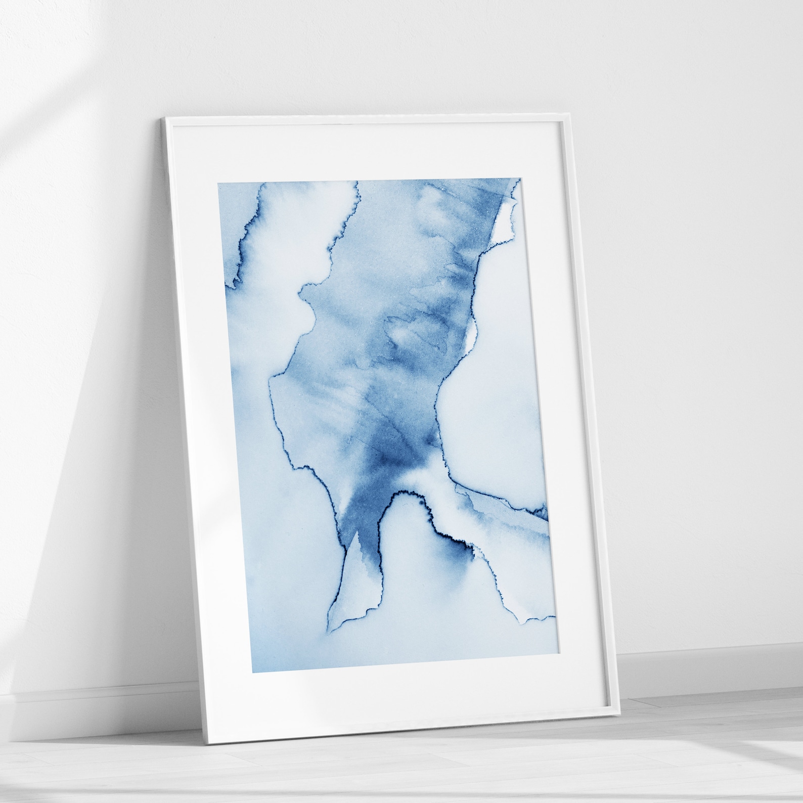 Light Blue Abstract Painting Blue Wall Art Decor PRINTABLE Art - Etsy
