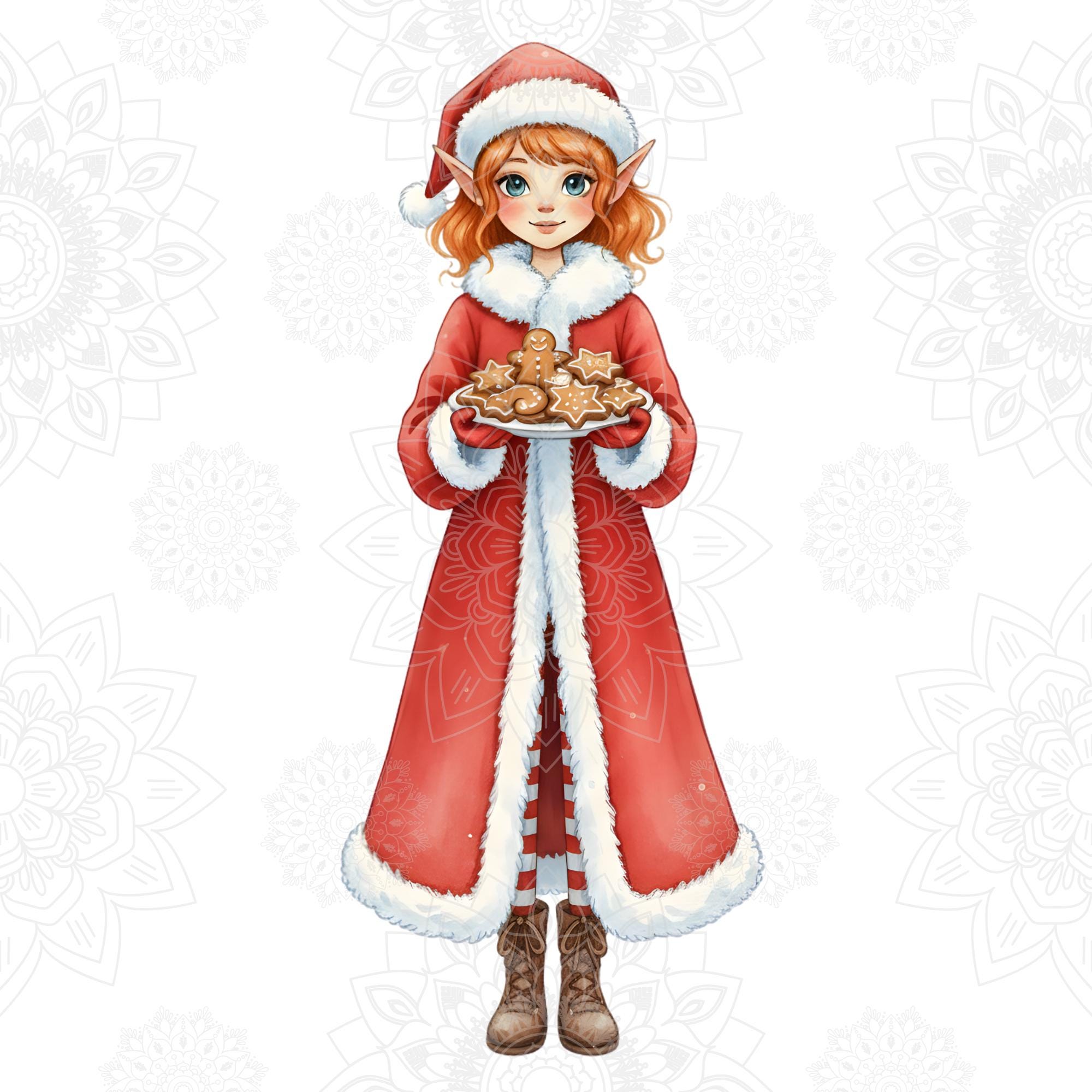 Christmas Elf Clipart – 35 PNG Images for Holiday Crafts & Winter Decor ...