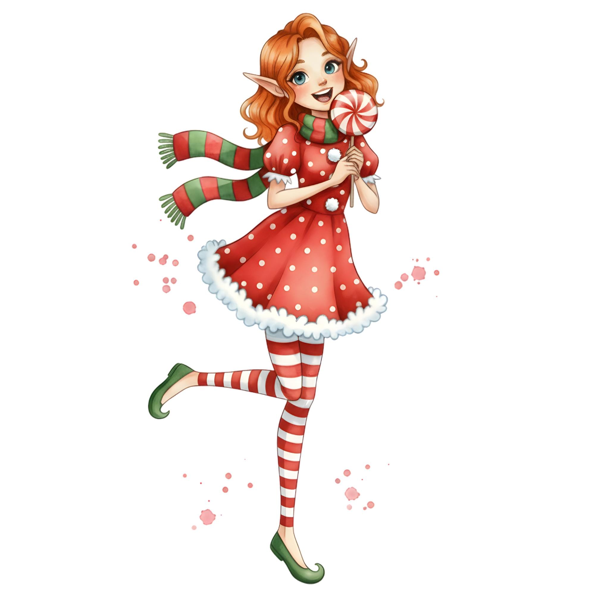 Christmas Elf Clipart – 35 PNG Images for Holiday Crafts & Winter Decor ...