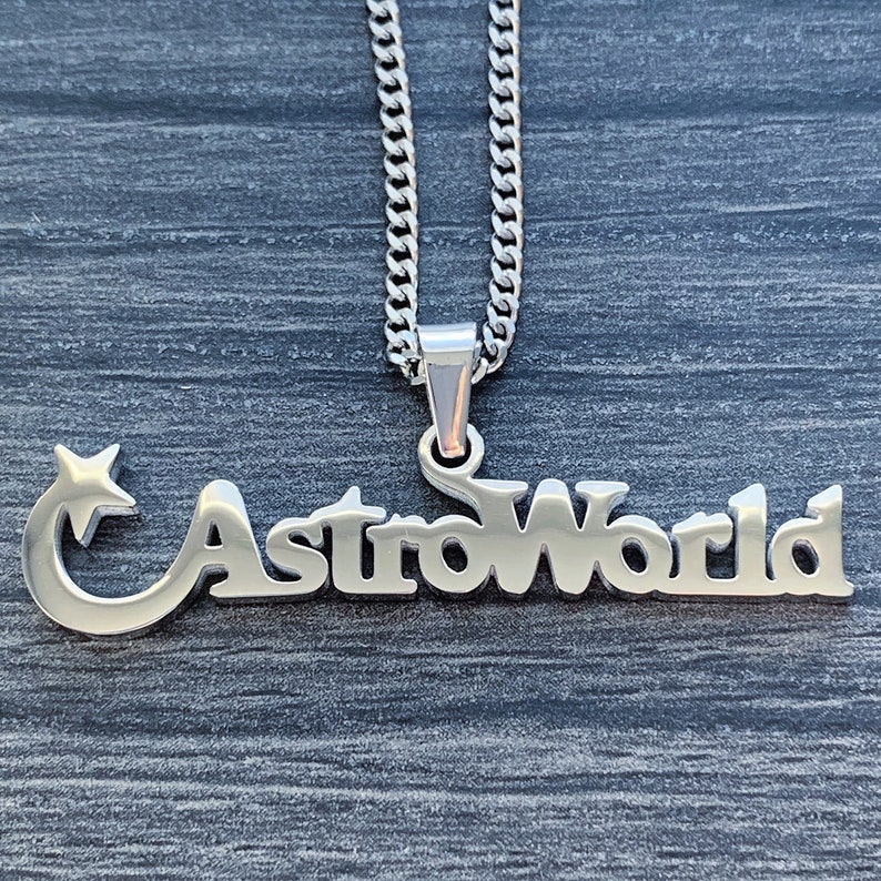 Astroworld Chain Polished Stainless Steel Travis Scott Cactus - Etsy