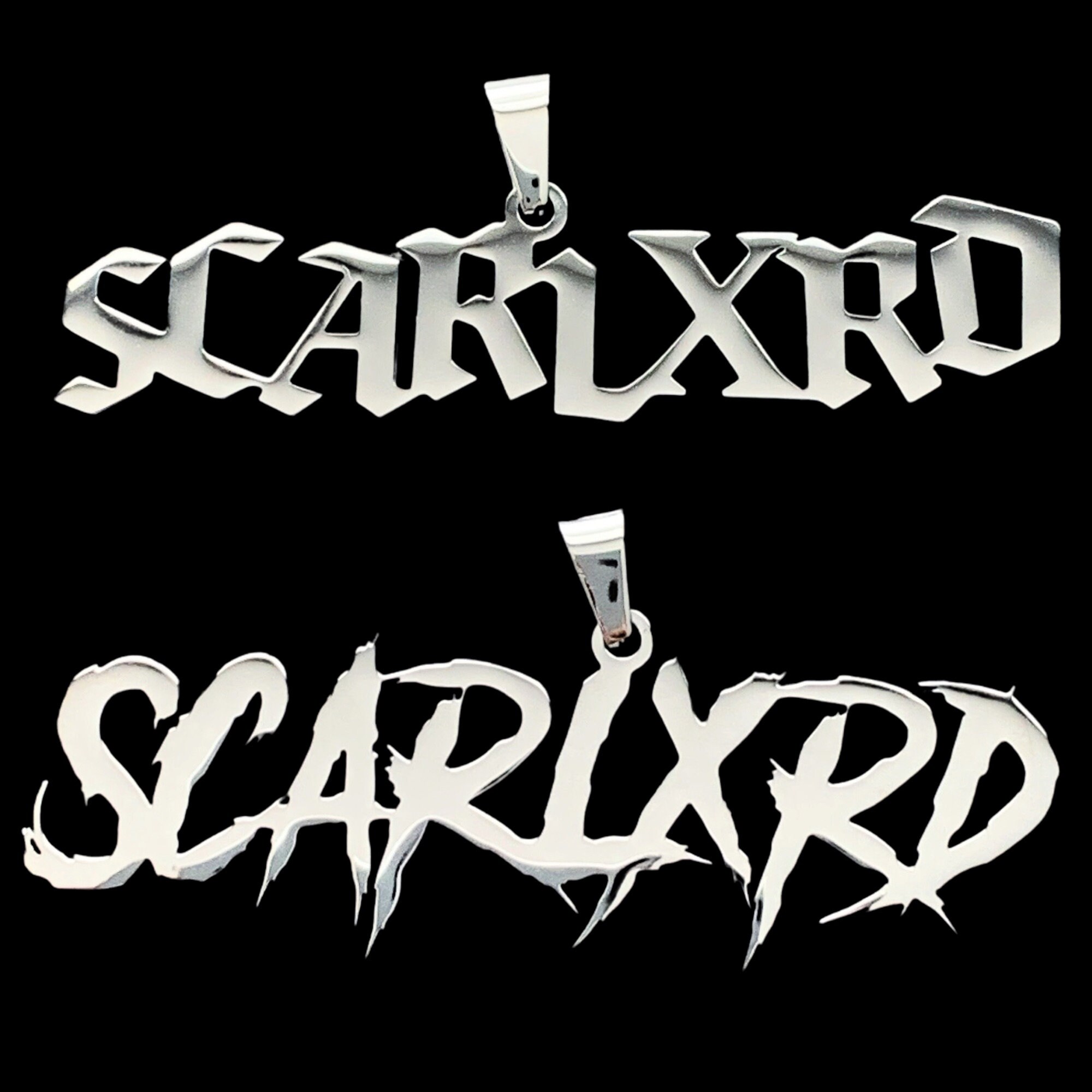 SCARLXRD Chain Polished Stainless Steel DXXM Necklace - Etsy