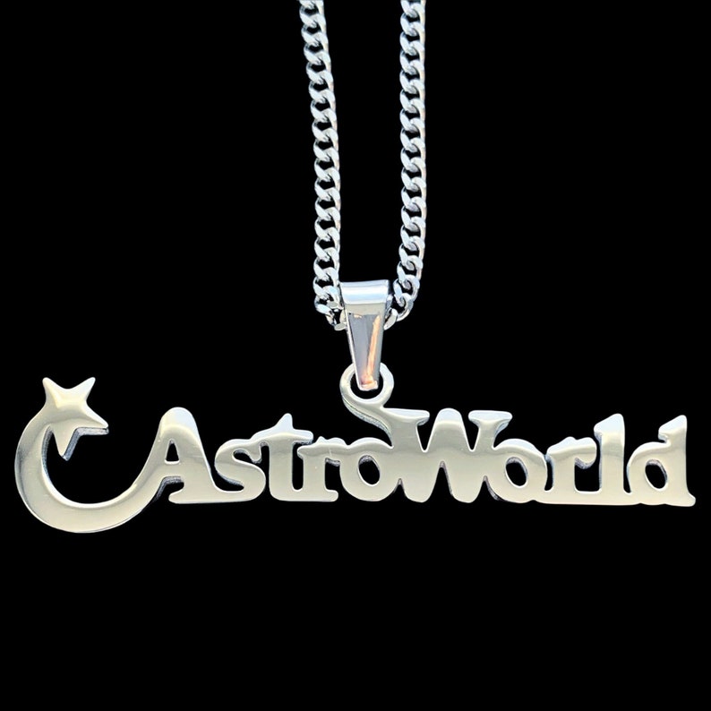 Astroworld Chain Polished Stainless Steel Travis Scott Cactus - Etsy