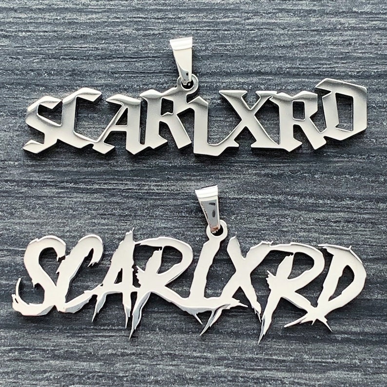 SCARLXRD Chain Polished Stainless Steel DXXM Necklace - Etsy