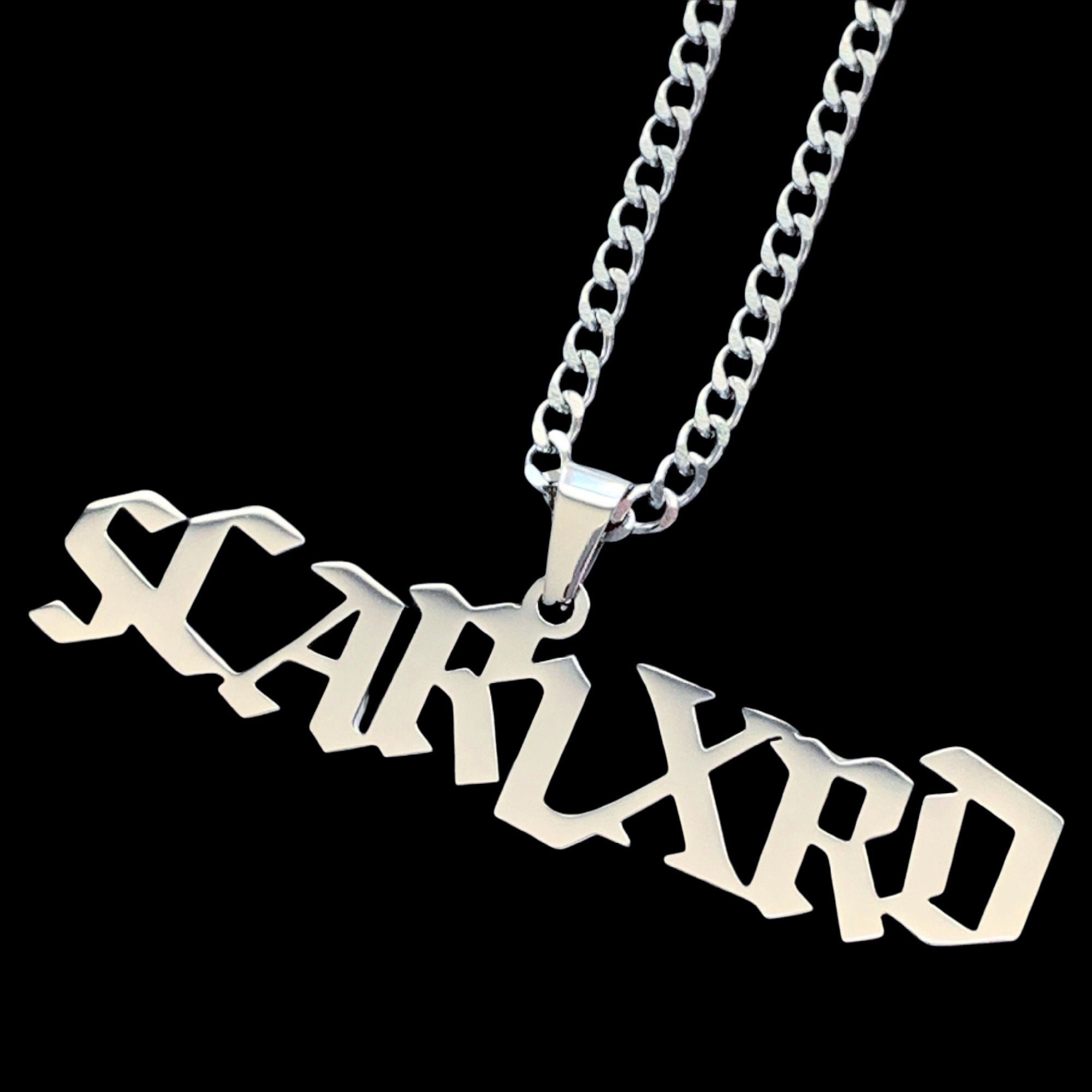 SCARLXRD Chain Polished Stainless Steel DXXM Necklace - Etsy