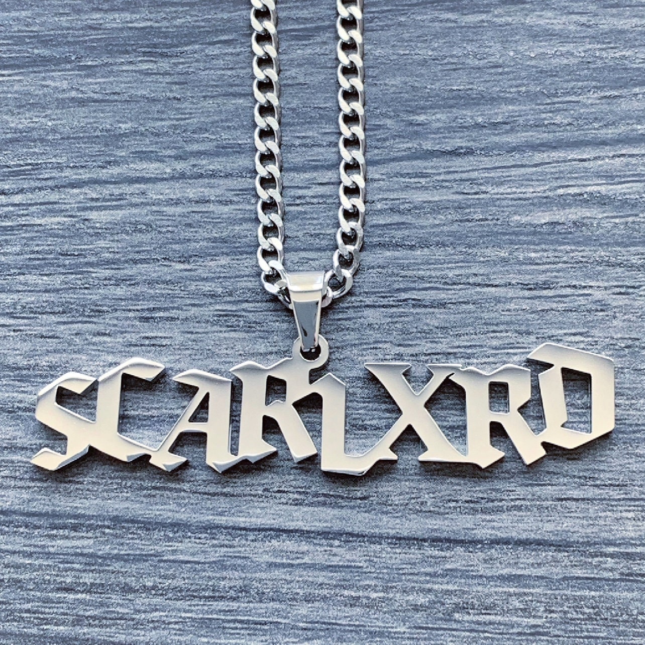 SCARLXRD Chain Polished Stainless Steel DXXM Necklace - Etsy