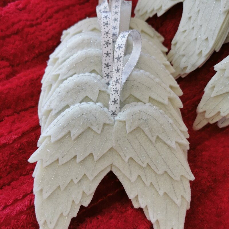White Felt Angel - Etsy