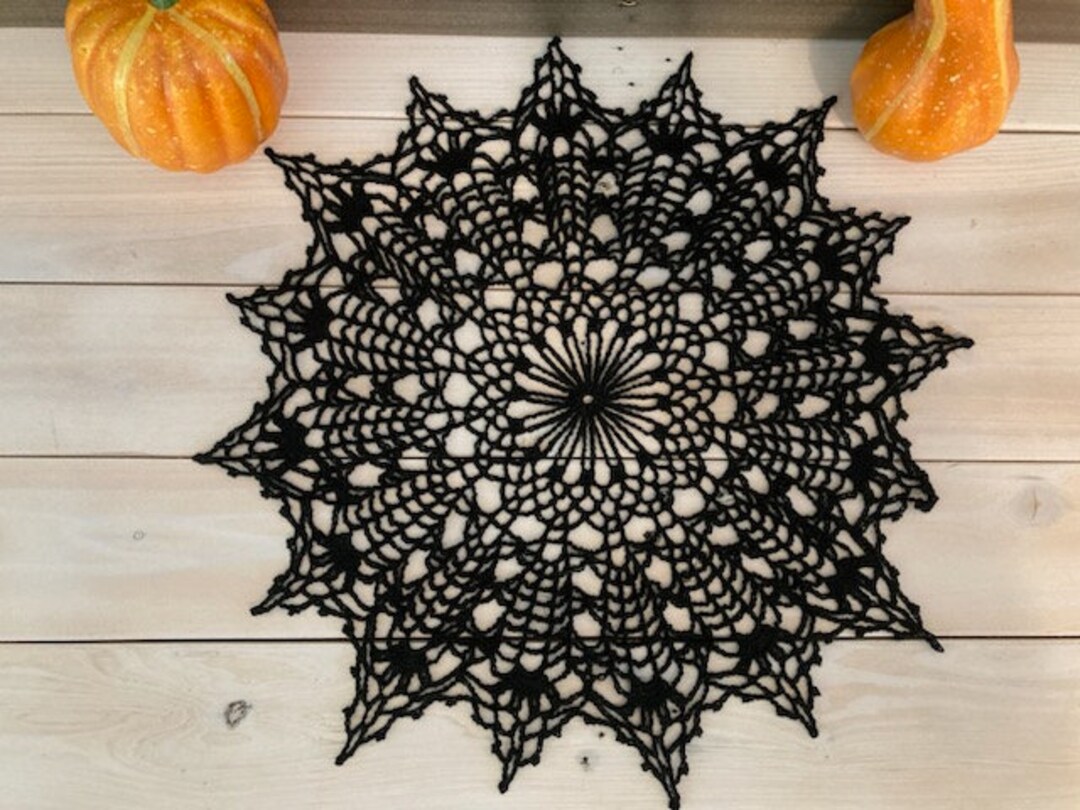 Handmade Spider Web Doily - Halloween Centerpiece - Etsy