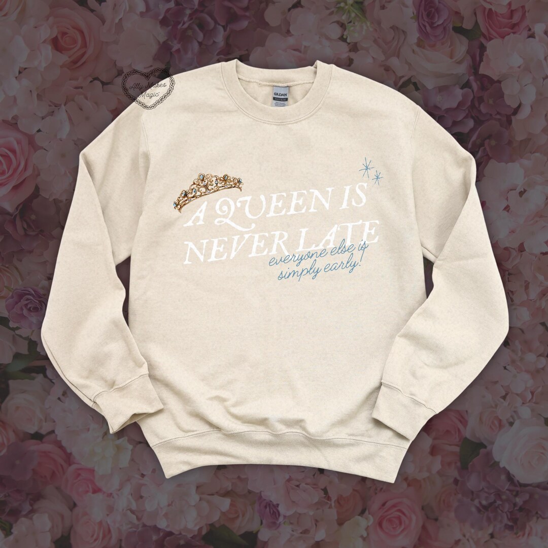 Never Late Crewneck | Princess | Thermopolis | Princess of | Genovian ...
