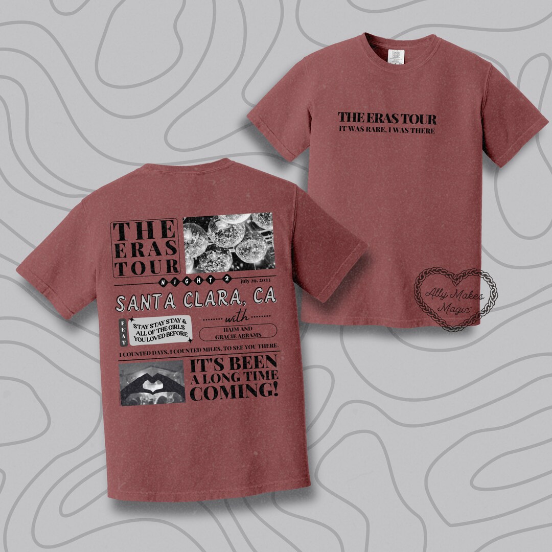 Santa Clara Night 2 Tee | Comfort Colors | Tour | Female Rage | Merch ...