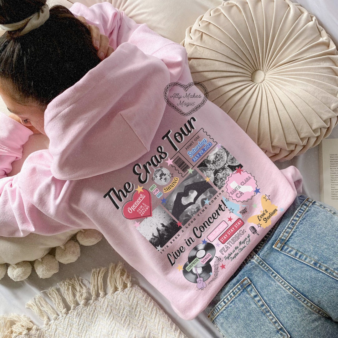 Santa Clara Night 2 Retro Hoodie | Tour | Female Rage | Merch | Eras ...