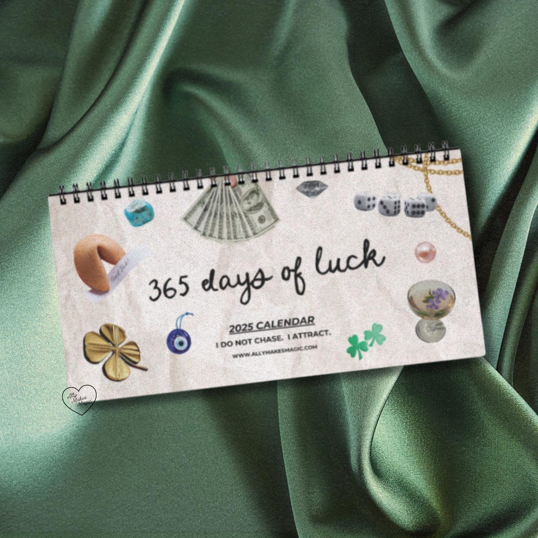 365 Days of Luck Calendar '25-'26 | Lucky Calendar | Manifestation ...