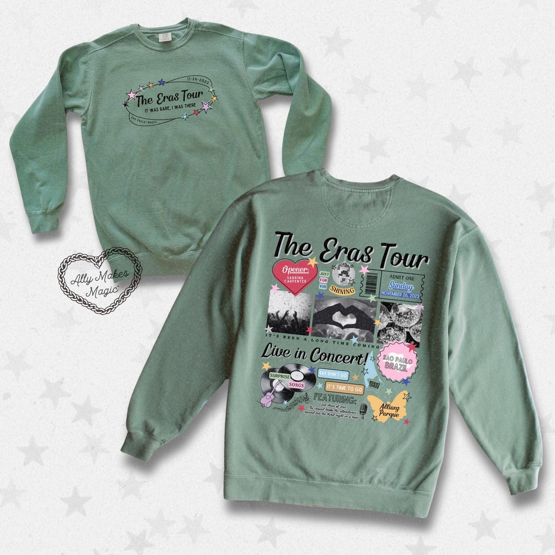 Sao Paulo Night 3 Retro Pullover | Comfort Colors | Tour | Female Rage ...