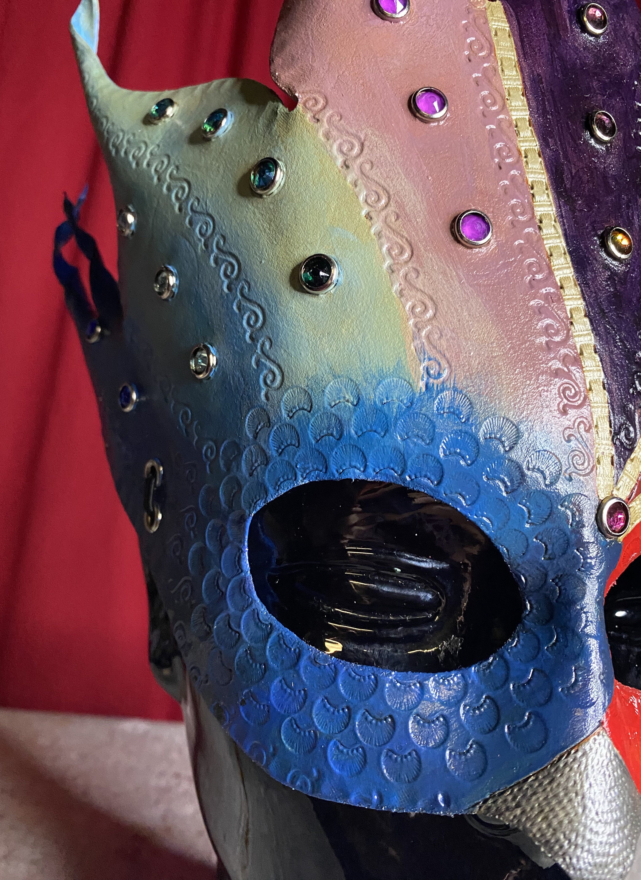 Leather Costume Mask Festival, Renaissance, Masquerade, Halloween ...