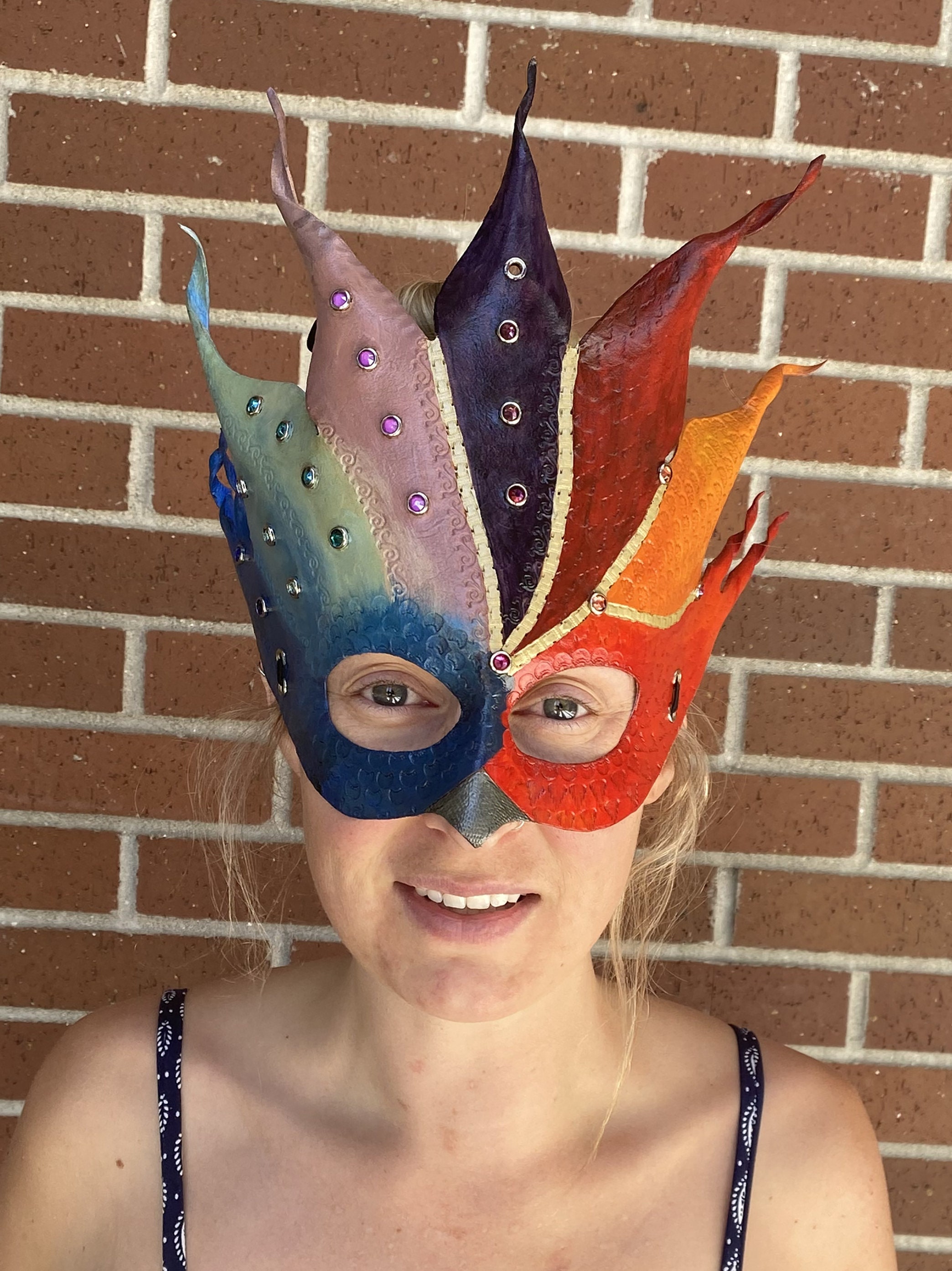 Leather Costume Mask Festival, Renaissance, Masquerade, Halloween ...