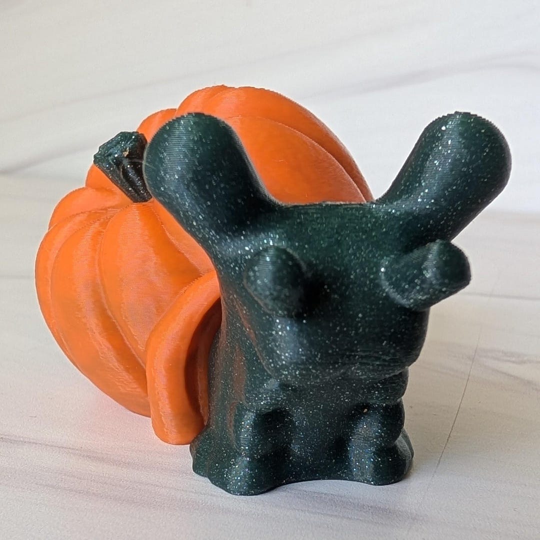 Pumpkin Snail | 3d Printed Articulating Fidget Toy - Etsy