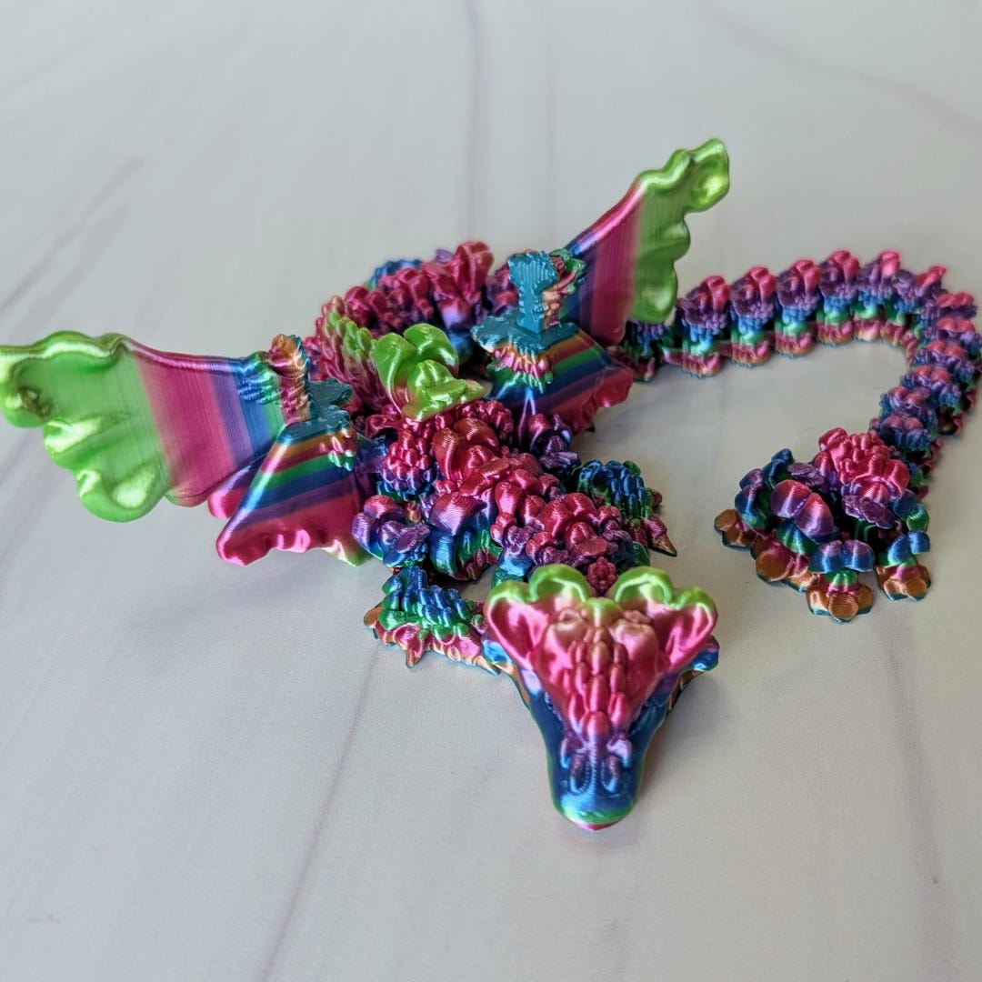 Flexi Adult Snapdragon Dragon | 3d Printed Articulating Snapdragon ...