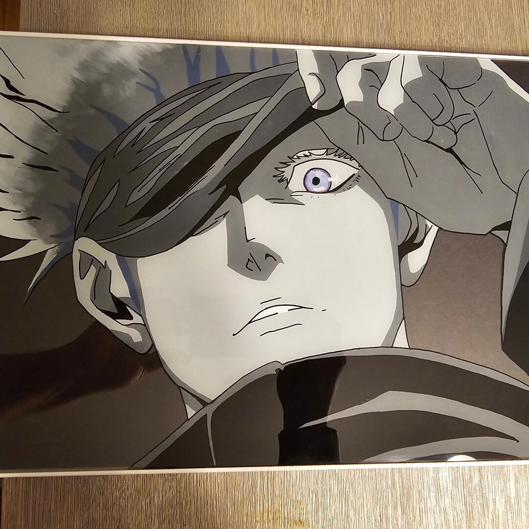 Gojo Anime Glass Painting 11 X 17 - Etsy
